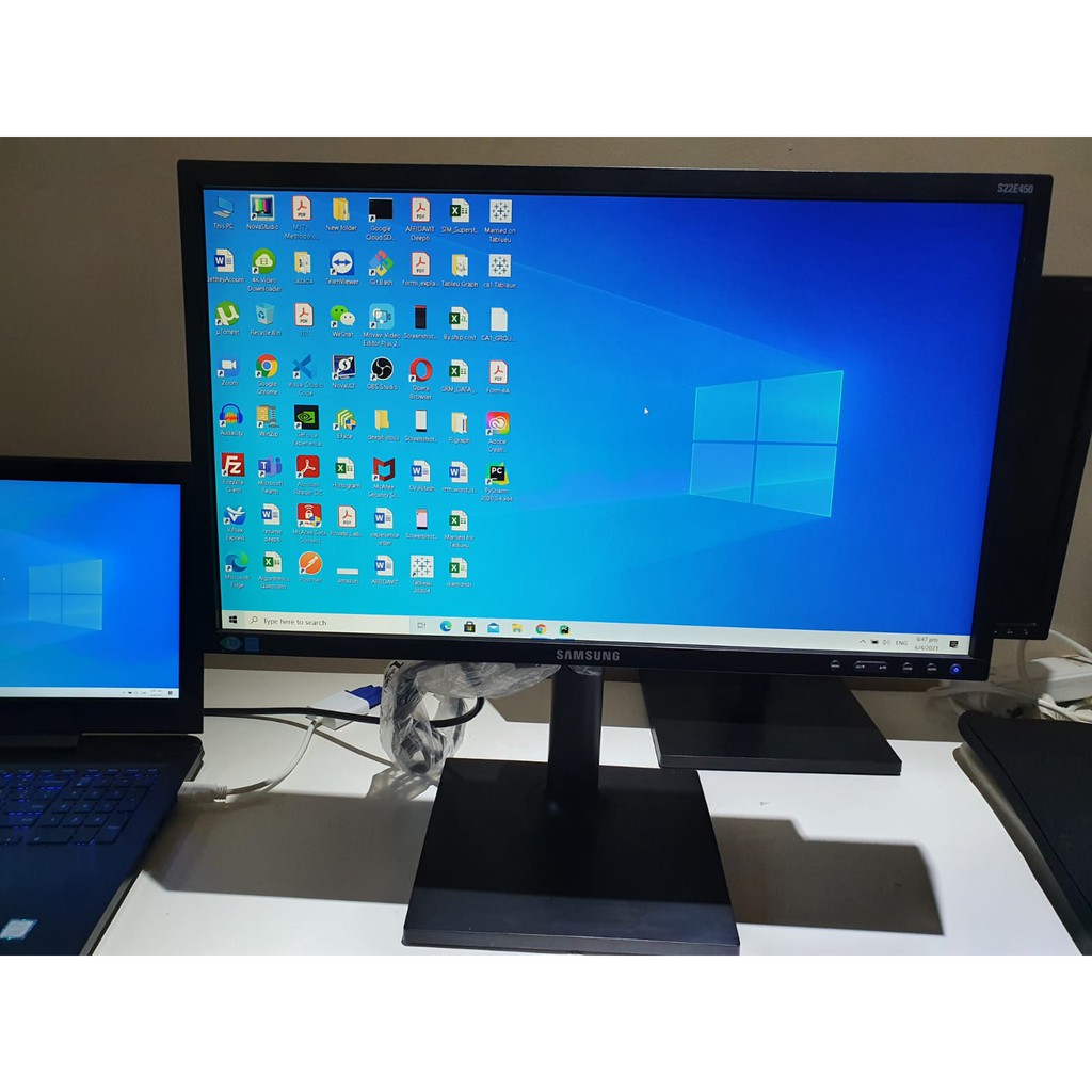 Monitor Samsung 22" S22E450F Full HD (1080p) Refurbished | Shopee Singapore