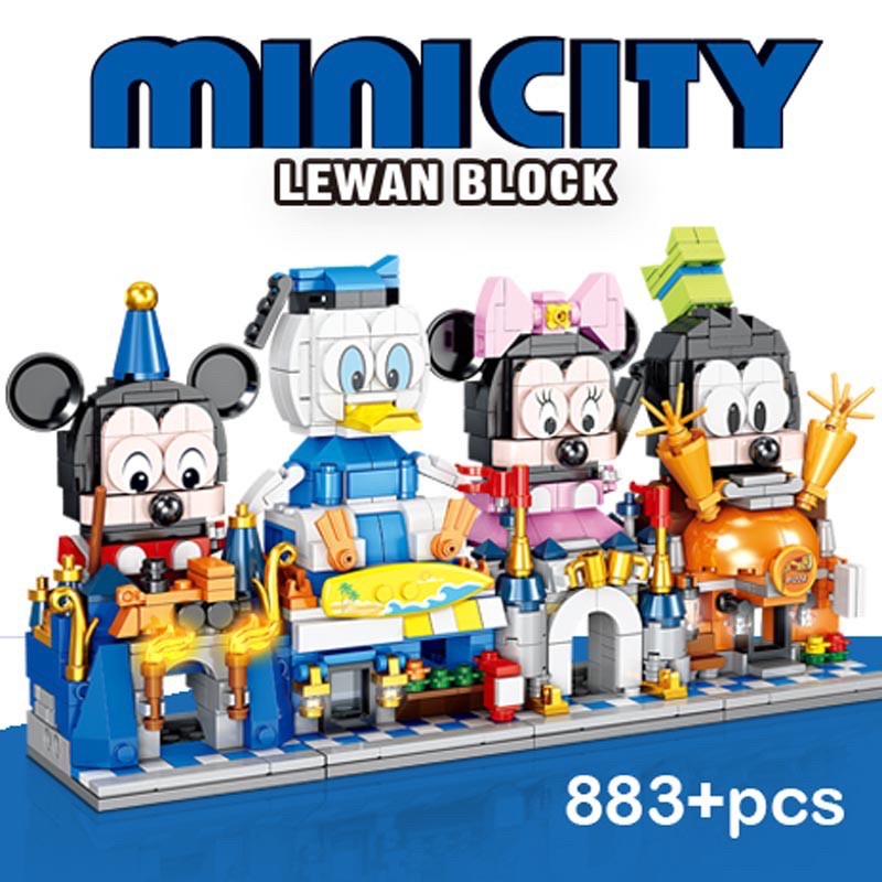 Disney Mini City Street View 4-in-1 Mickey Mouse Minnie Donald Duck ...