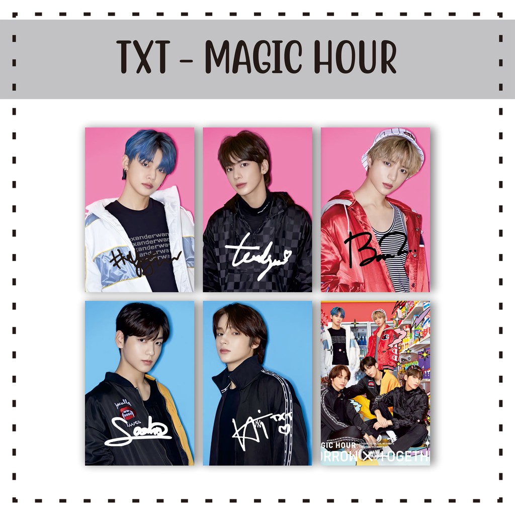 Kpop Photo TXT Magic Hour - Japan Edition (TTD All Member) | Shopee ...