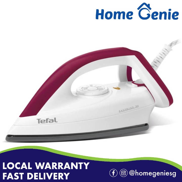 Tefal Easygliss 1200W Dry Iron FS4030 | Shopee Singapore