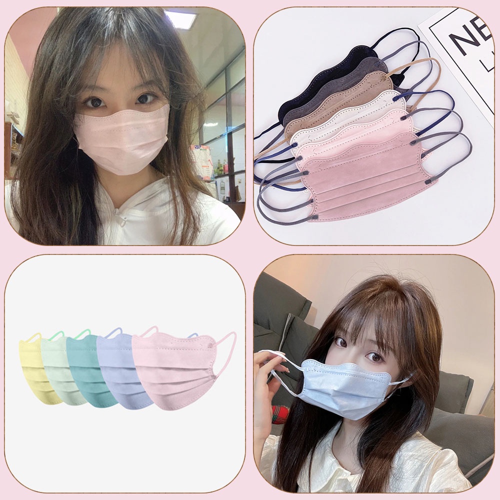 Fashion face mask50pcs Adult New Wave Macaron Mask Adult Face Mask ...