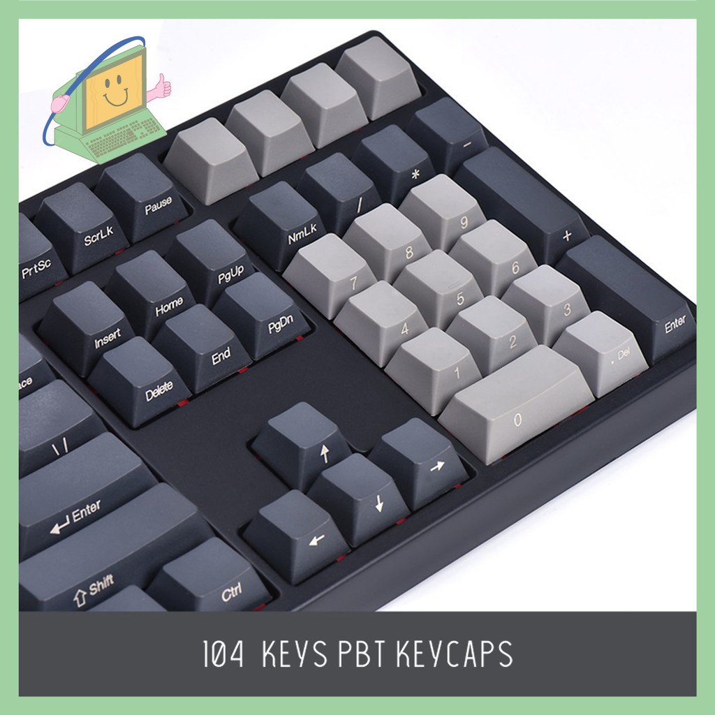 [SG Seller] Minimalist 104 Key PBT Side Printed Keycaps | Shopee Singapore