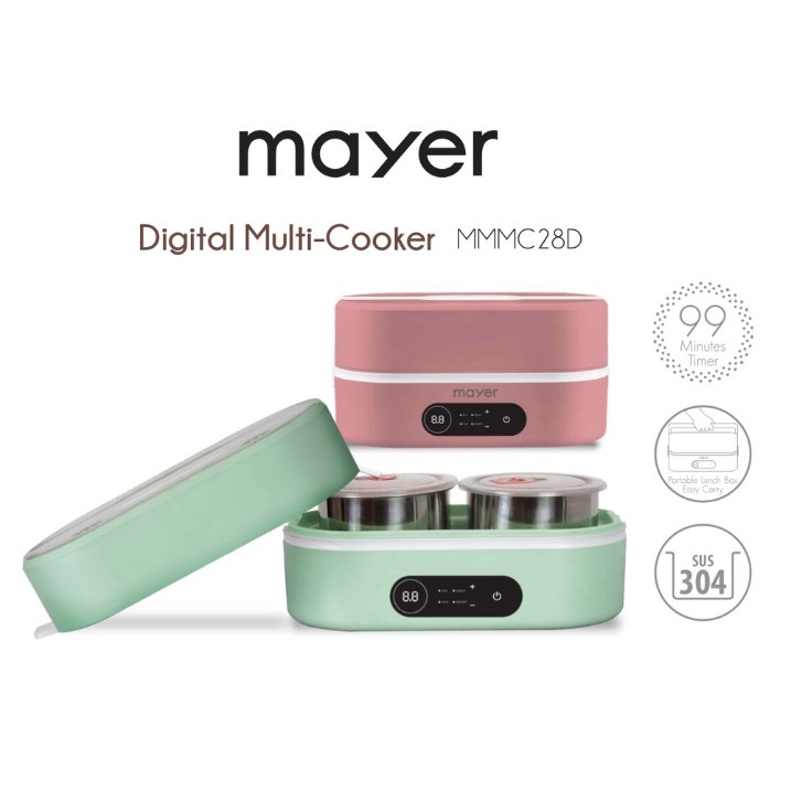 Mayer Digital Multi Cooker - Green | Shopee Singapore