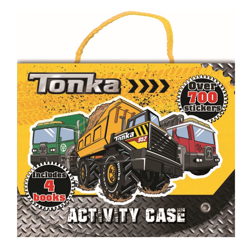 Tonka Construction Trucks Activity Case Set With 4 books & 4 Sticker ...
