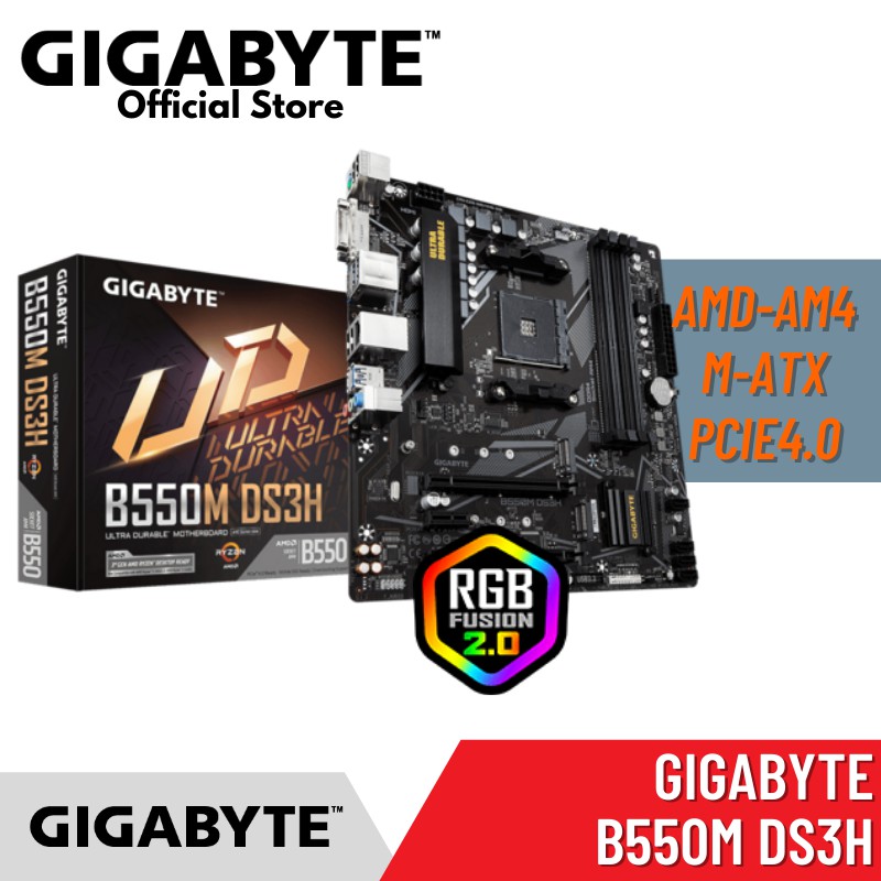 GIGABYTE B550M DS3H | Shopee Singapore