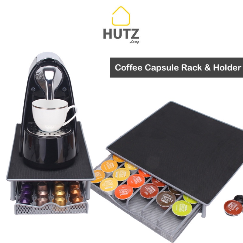 Coffee Capsule Organiser Storage Rack for Nespresso Dolce Gusto ...