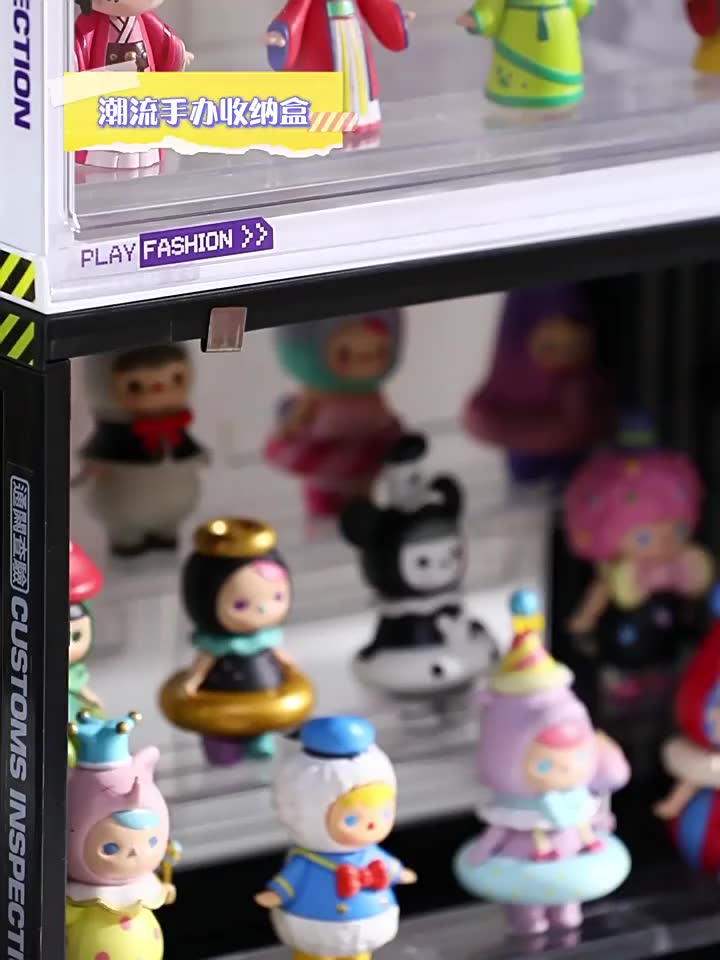 (Buy 3 Get 1 Free) Popmart Display Box Acrylic Display Case With ...