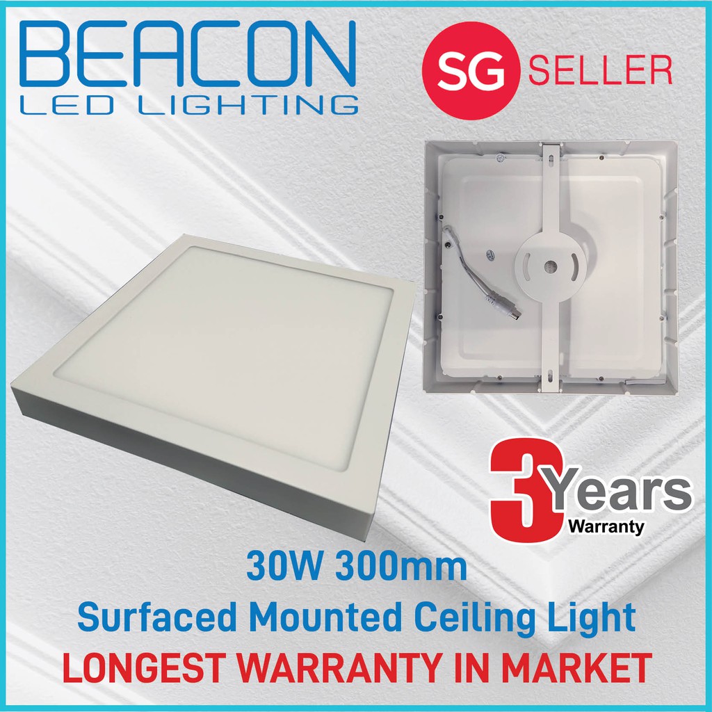 BEACON LED 12W/18W/30W Ceiling Light /Square Round Surface Mounted ...