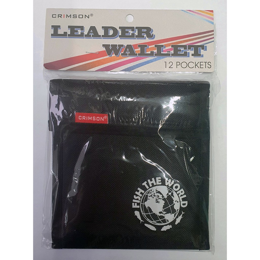 CRIMSON FISHING LEADER WALLET 12X POCKETS, FOR RIGS AND TERMINALS ...