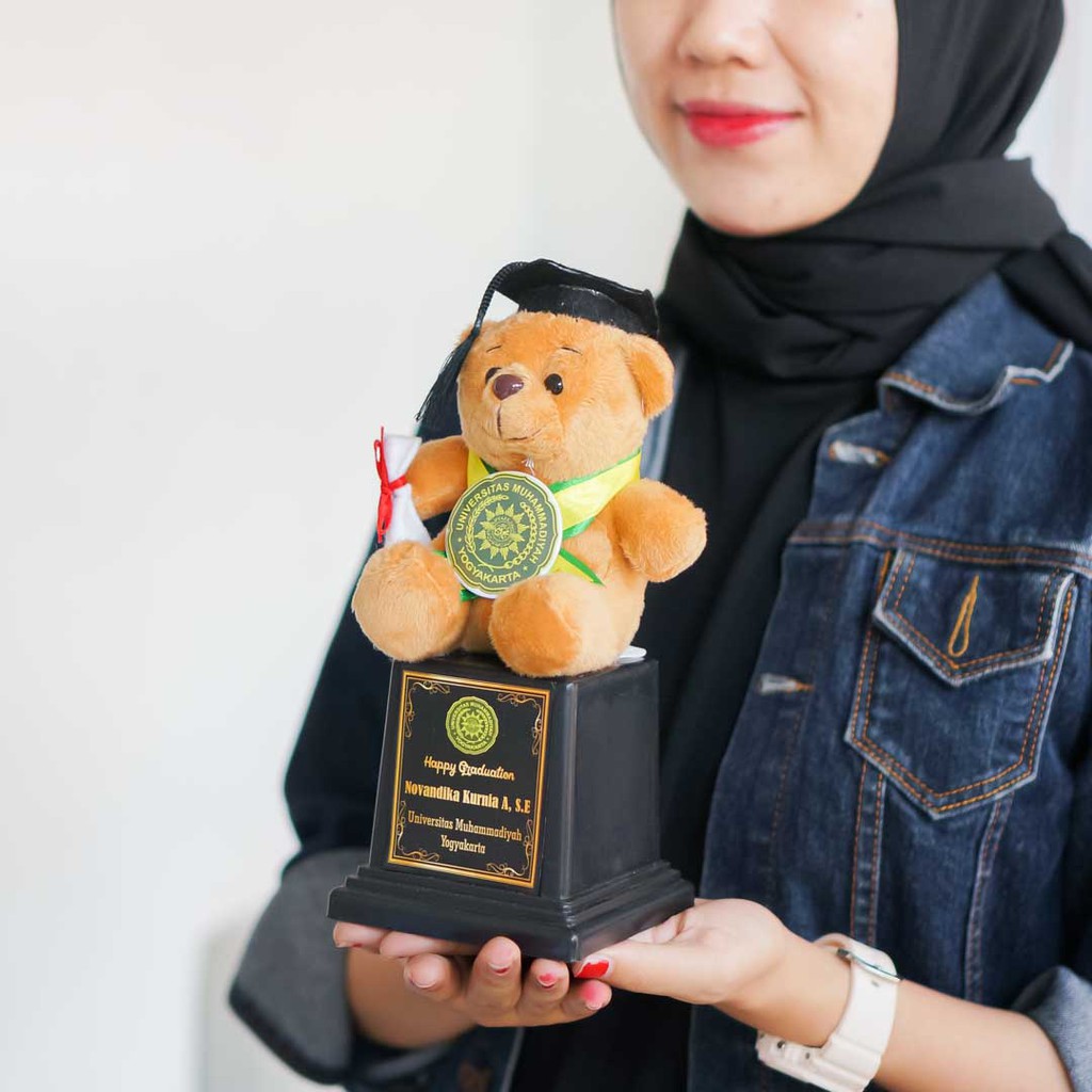 Teddy BearJoy Graduation Doll Trophy Graduation Gift Kindergarten Toga ...