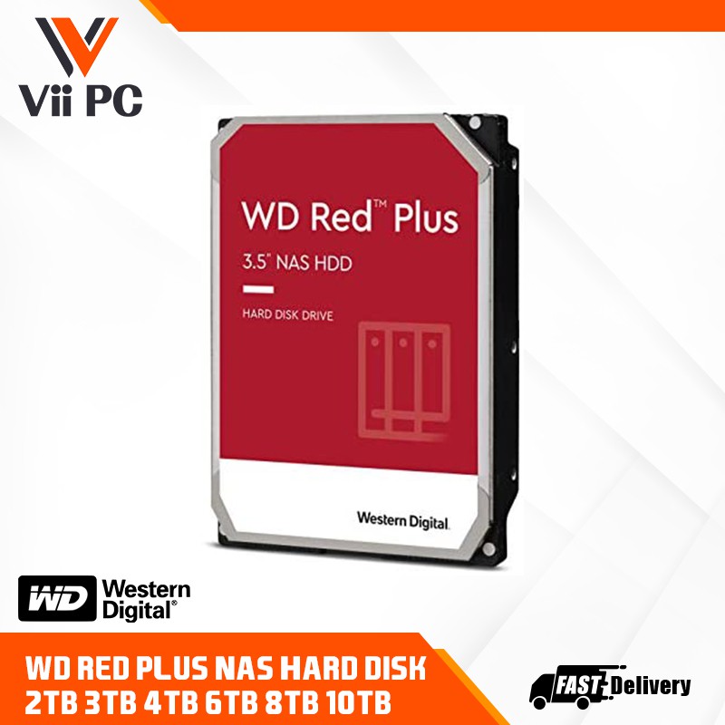 WD Red PLUS 2TB 3TB 4TB 6TB 8TB 10TB NAS Hard Disk Drive 5400 RPM Class ...