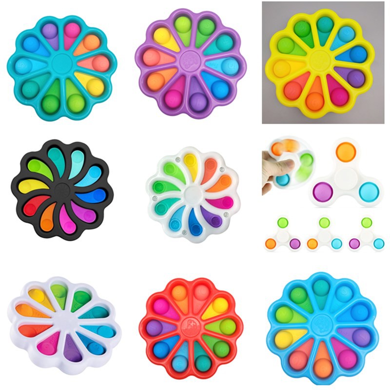 Fidget Simple Dimple Toy Flower Fidget Toys Stress Relief Hand Toys ...