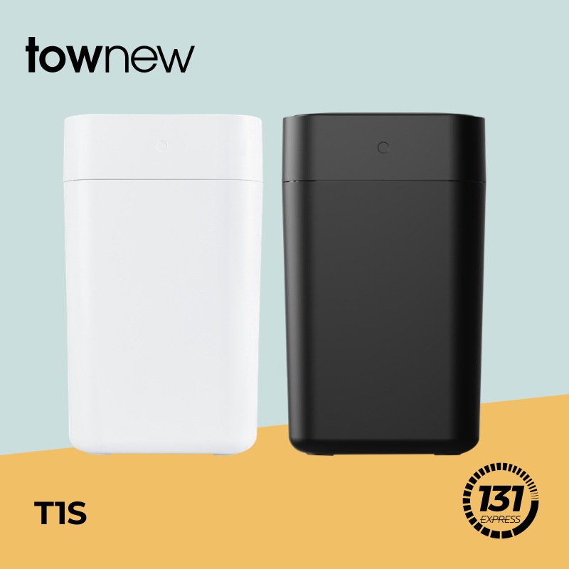 Townew Smart Trash Can T1S | Refill Ring [15.5L, Auto Seal, Sensor Lid ...