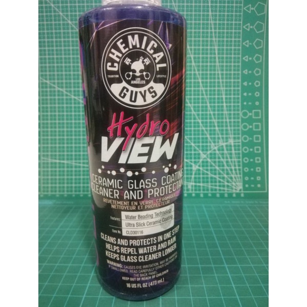 Chemical Guys CLD30116 HYDROVIEW CERAMIC GLASS CLEANER & Coating 16oz ...