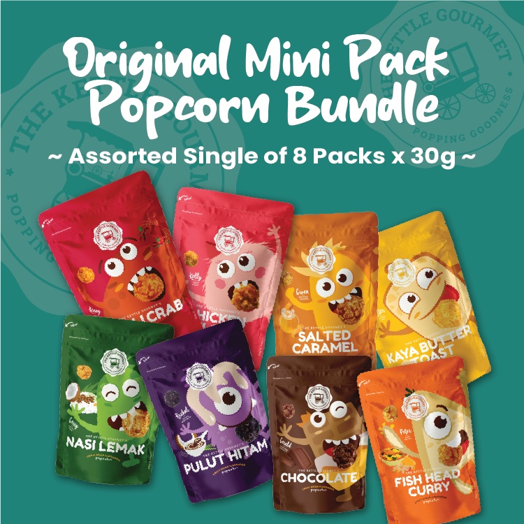 The Kettle Gourmet Original Mini Pack Popcorn Bundle Box (Assortment of ...