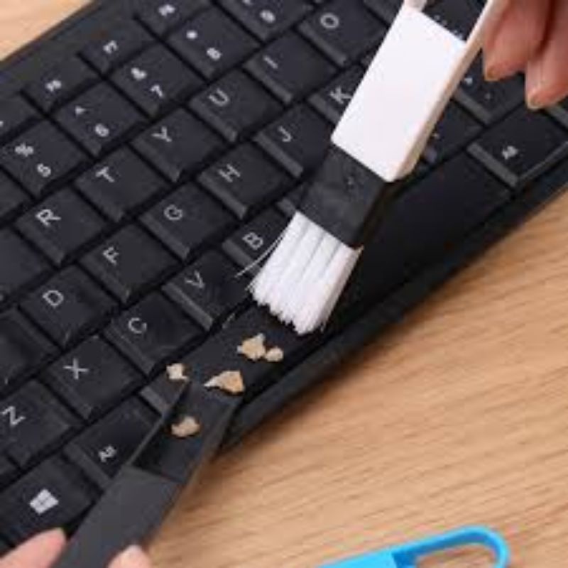 1PC Useful Mini Computer Keyboard Cleaner+Dustpan 2 In 1 Brush School ...