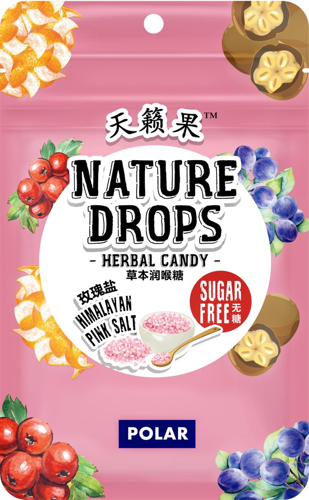 Polar Nature Drops Herbal Candy Himalayan Pink Salt (23g) | Shopee ...