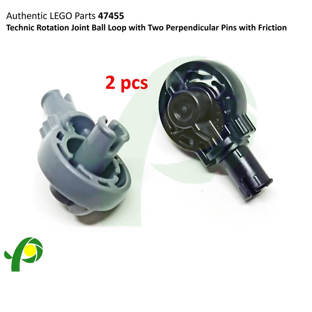 LEGO Parts 47455 Technic Rotation Joint Ball Loop with 2 Perpendicular ...