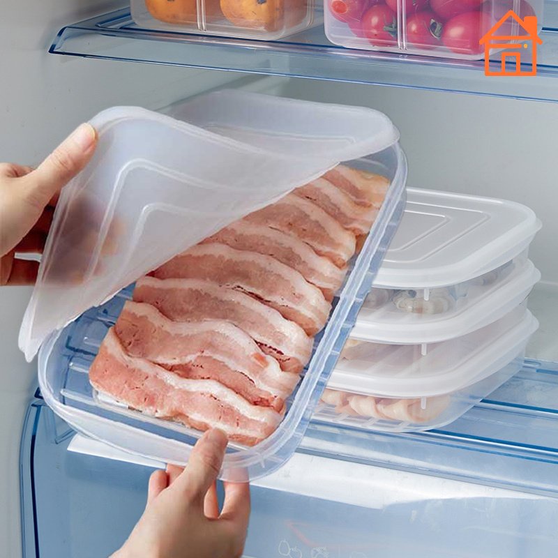 Freezer Food Storage Container Stackable Food Saver Box With Lid ...