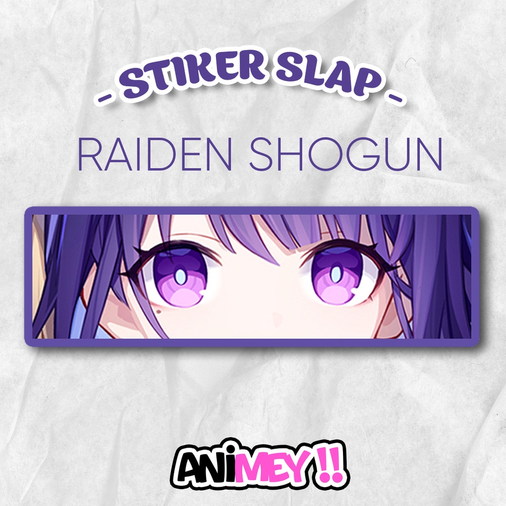 Sticker Slap Raiden Shogun Baal Genshin Impact Anime Sticker Waterproof ...