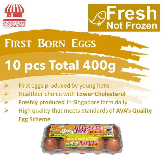 QQMart First Born Eggs x 10pcs [Total 400g] | Shopee Singapore