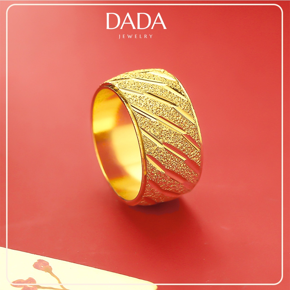 916 Gold pawnable ring for Men's and Women's Sandblasted Closed Rings ...