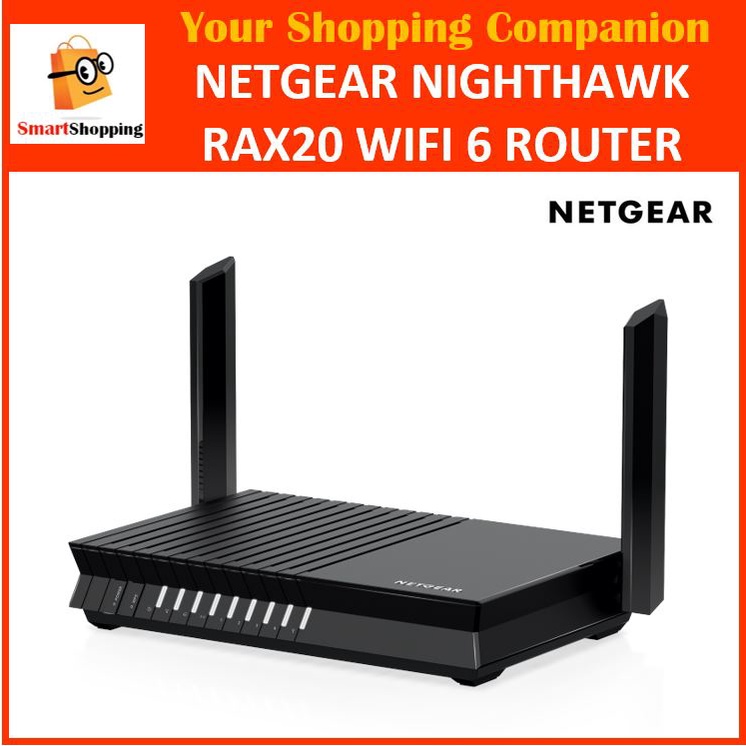 Netgear Nighthawk AX4 4-Stream Wifi 6 Router (RAX20) - AX1800 Wireless ...