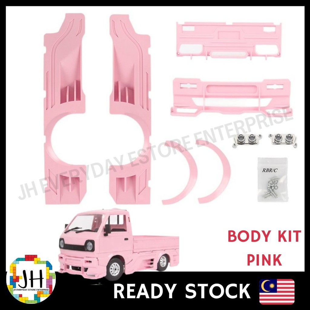 Pink Body Kit Wpl D12 Refit Upgrade & High Railing Accessories For ...
