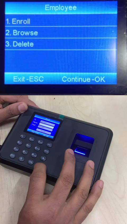 HOMIE Biometric Fingerprint Attendance Machines Absence Punch Card Thumbprint Attendance Mesin ...