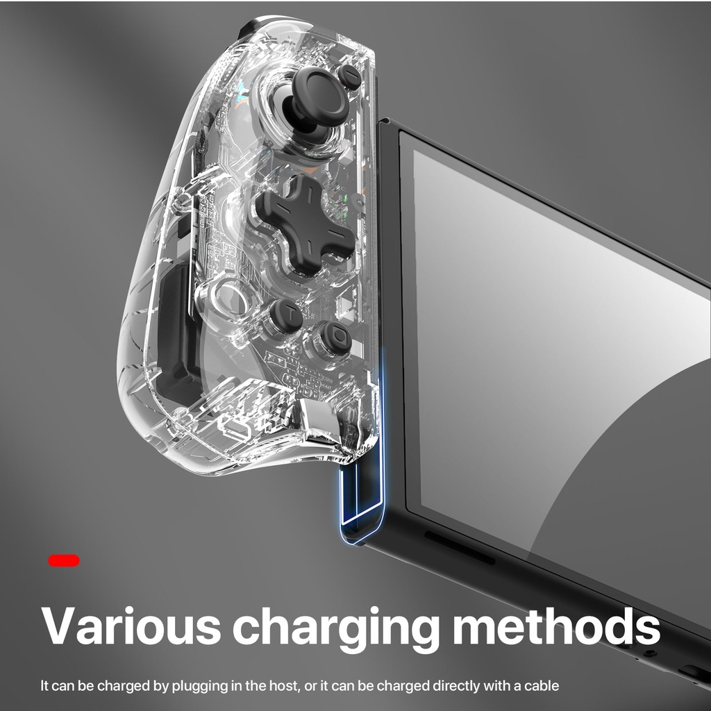 IINE Nintendo Switch Wake up Controller Transparent As Joycon Auto Fire ...