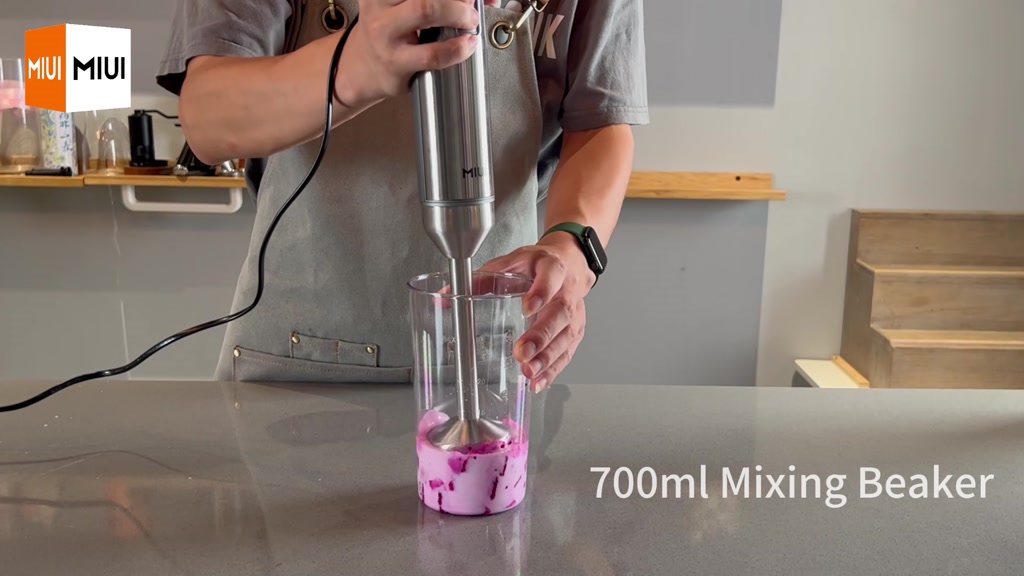 MIUI 1000W Powerful 4-in-1 Multi-Function Hand Blender Baby-Food Juicer ...