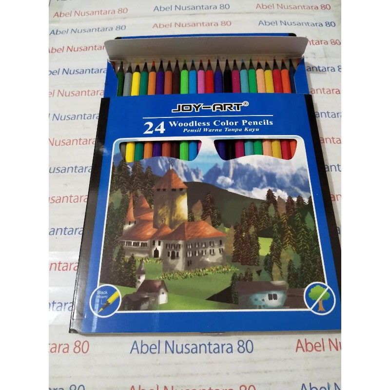 Joy art brand colored pencils, 24 large pieces | Shopee Singapore