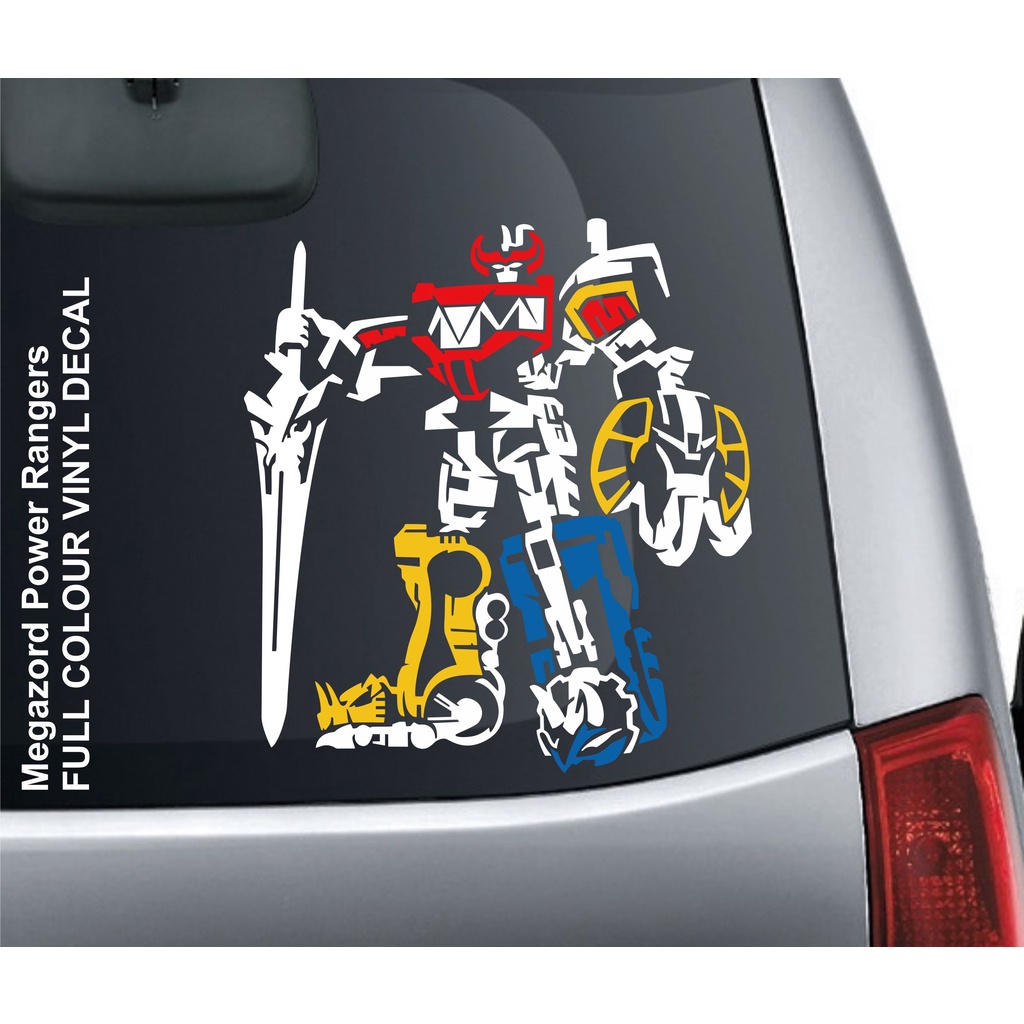 Megazord Power Rangers Cinema Vinyl Decal Sticker | Shopee Singapore