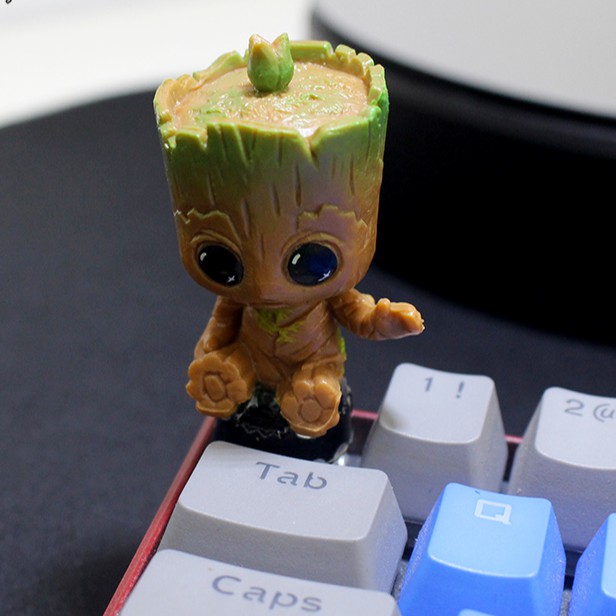 Extremely cute Baby Groot Keycap resin (Unique Keycap resin
