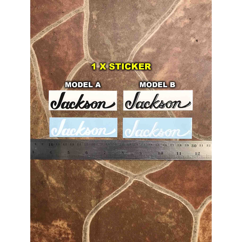 Guitar Jackson Headstock Electric Sticker flying v Not Decal Acoustic ...