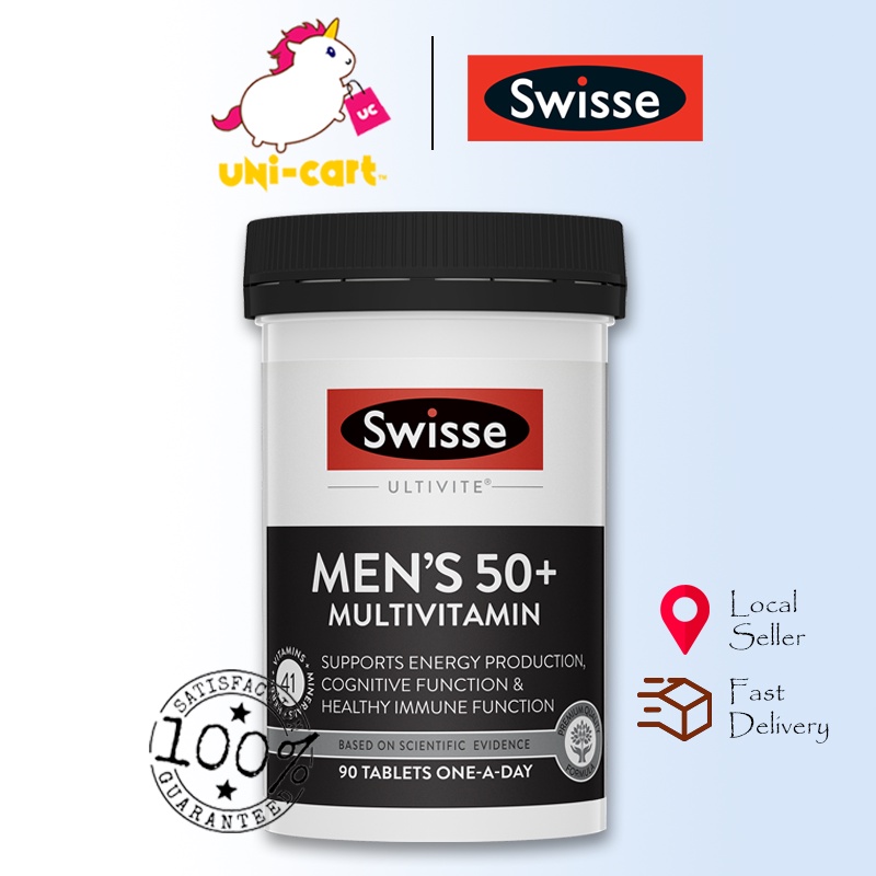 [Authentic] Swisse Men's Ultivite 50+ Multivitamin (90 tablets) | Shopee Singapore
