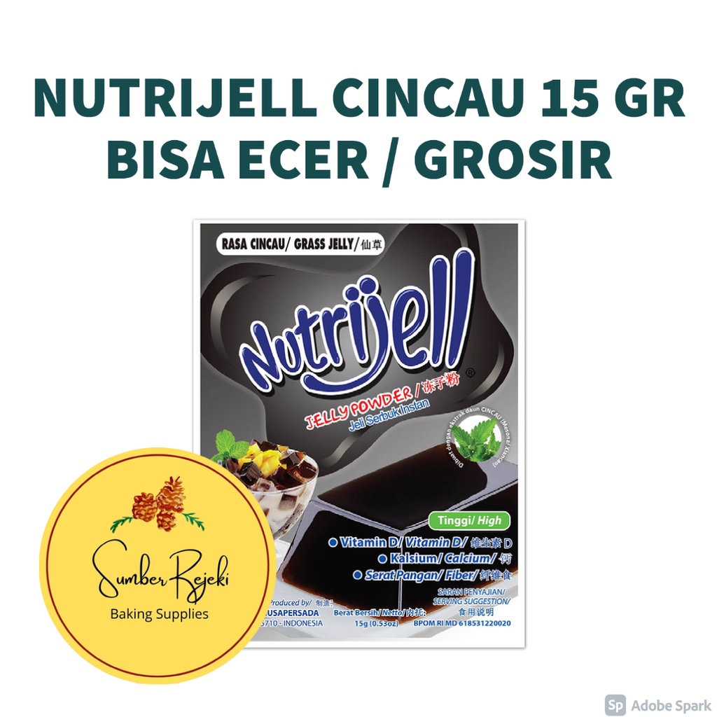 Nutrijell Agar-Agar Jelly Grass Grass Flavor 15 Gr / 15gr | Shopee Singapore