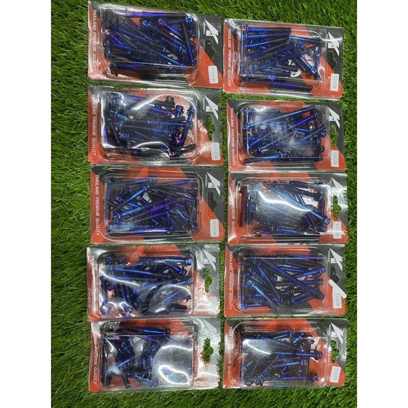 King Drag Engine Screw Set Exciter/Y15 (Gold/Titanium)/Screw Casing ...