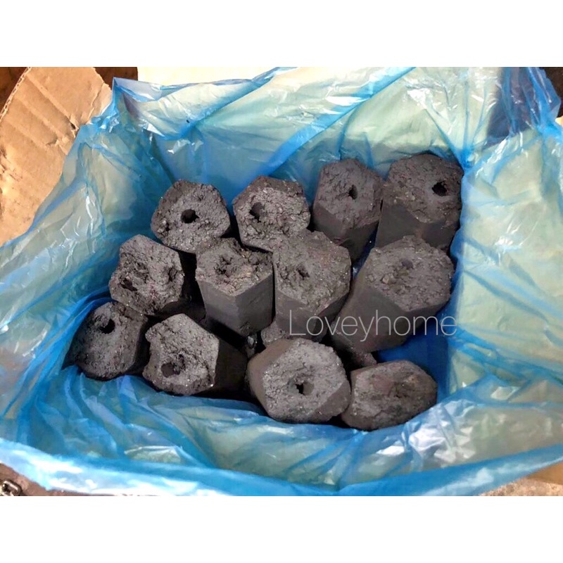 3kg Charcoal Briquette Pure Coconut Shell Barbeque Arang BBQ Arang ...