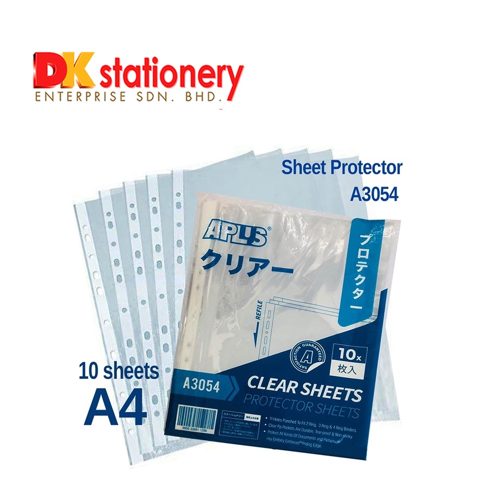 A3054 A4 Sheet Protector (10'S) | Shopee Singapore