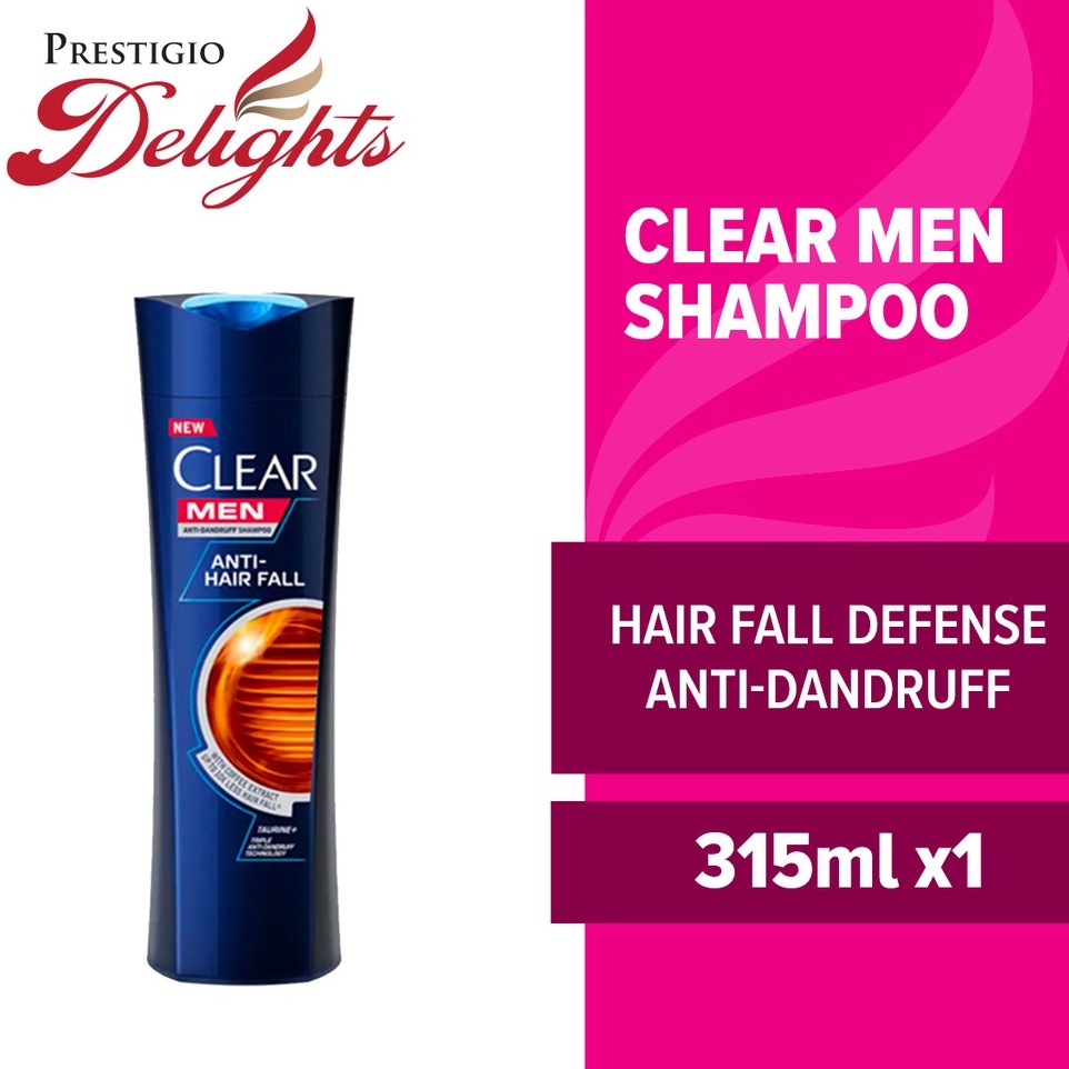 Clear Men Hair Fall Defense Anti-Dandruff Shampoo 315ml | Shopee Singapore