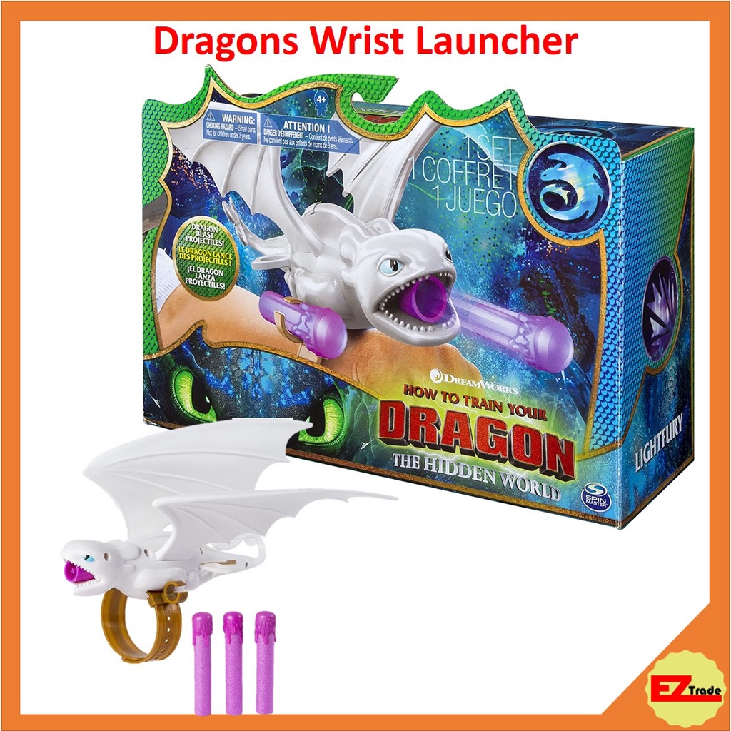Dragons Wrist Launcher Blaster Includes 3 foam projectiles 6045115 ...