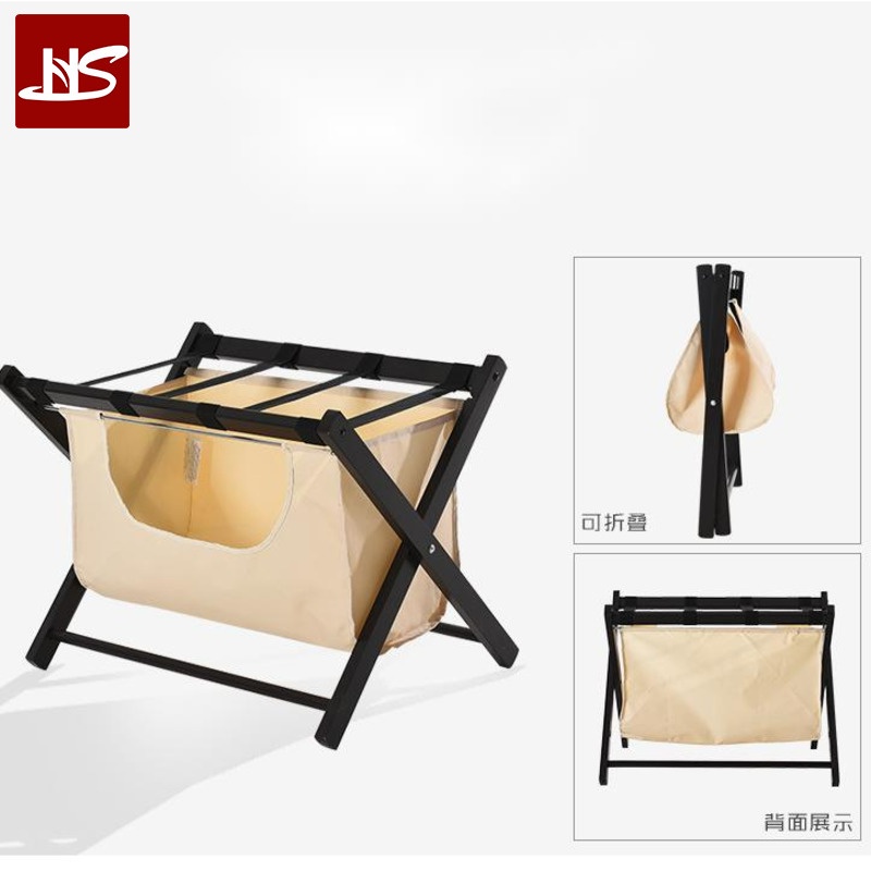 HS Solid Wood Dirty Clothes Storage Rack Bedroom Storage Rack Laundry ...