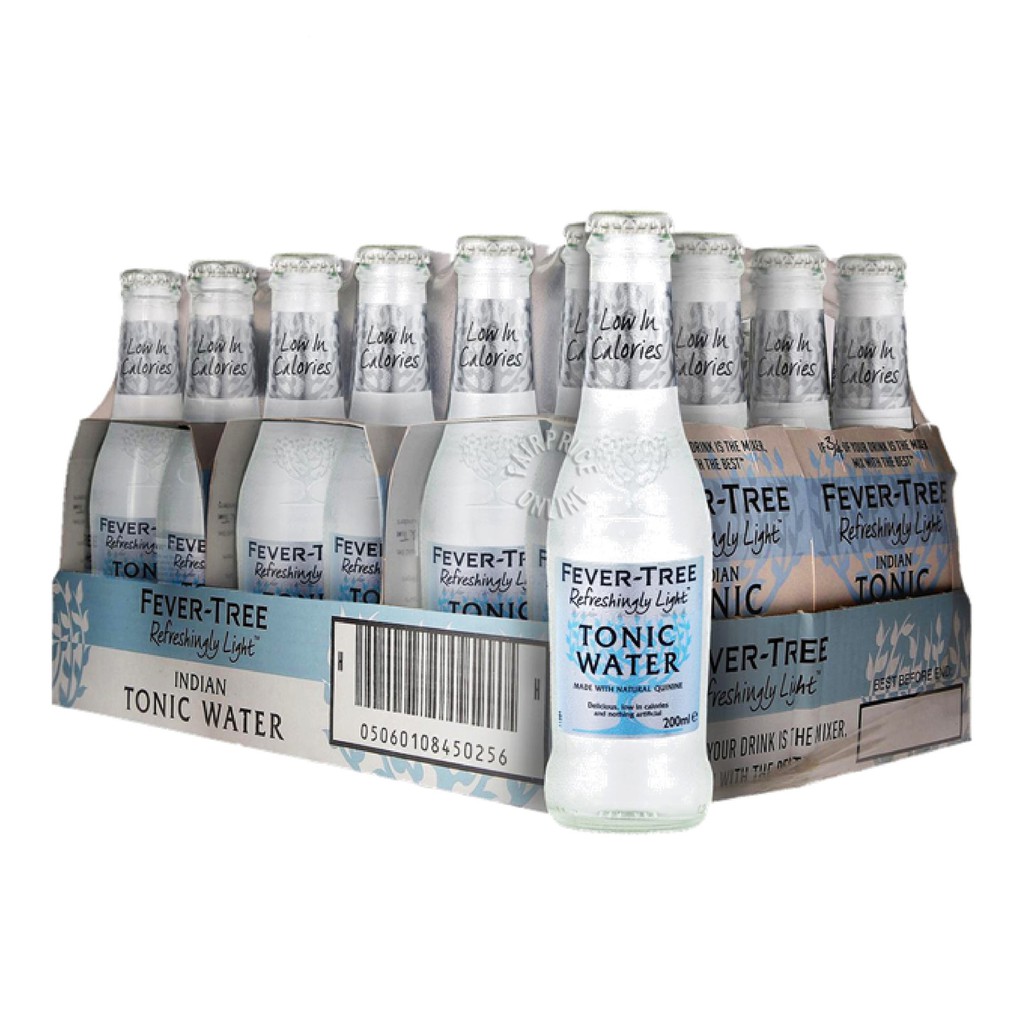 Fever-Tree Refreshingly Light Indian Tonic Water 200ml x 24 bottles ...