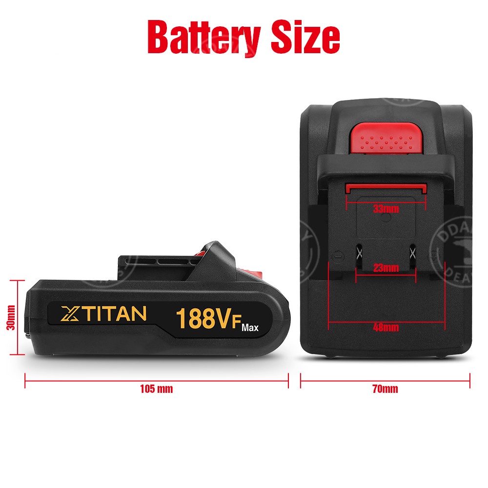48VF/68VF/88VF/188VF Drill Battery Lithium Battery Socket Replacement ...