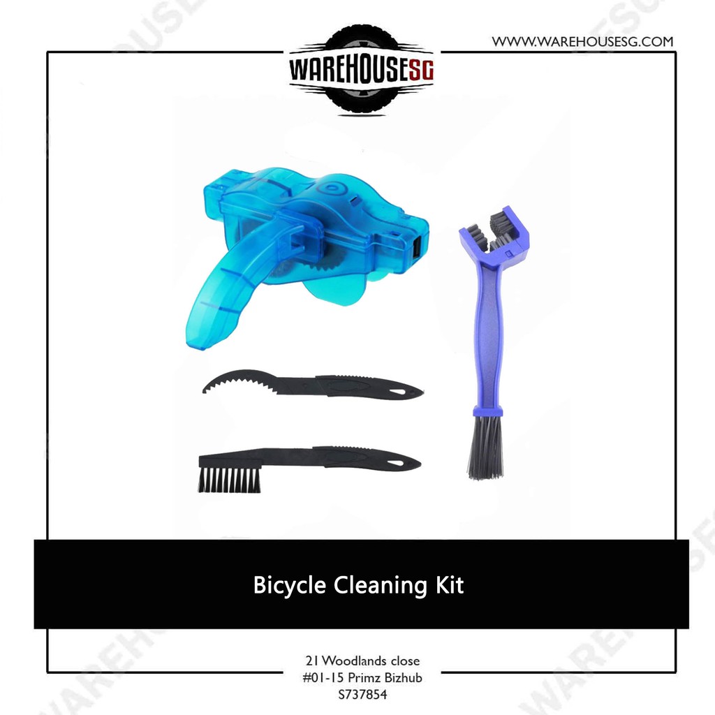 Bicycle Cleaning Kit / Chain Cleaner Brush Scrubber Wash Tool #0114AB5 ...