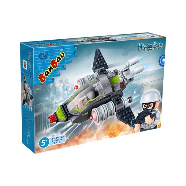 Playable [BanBao Building Blocks] Super Public Security Series-Falcon ...