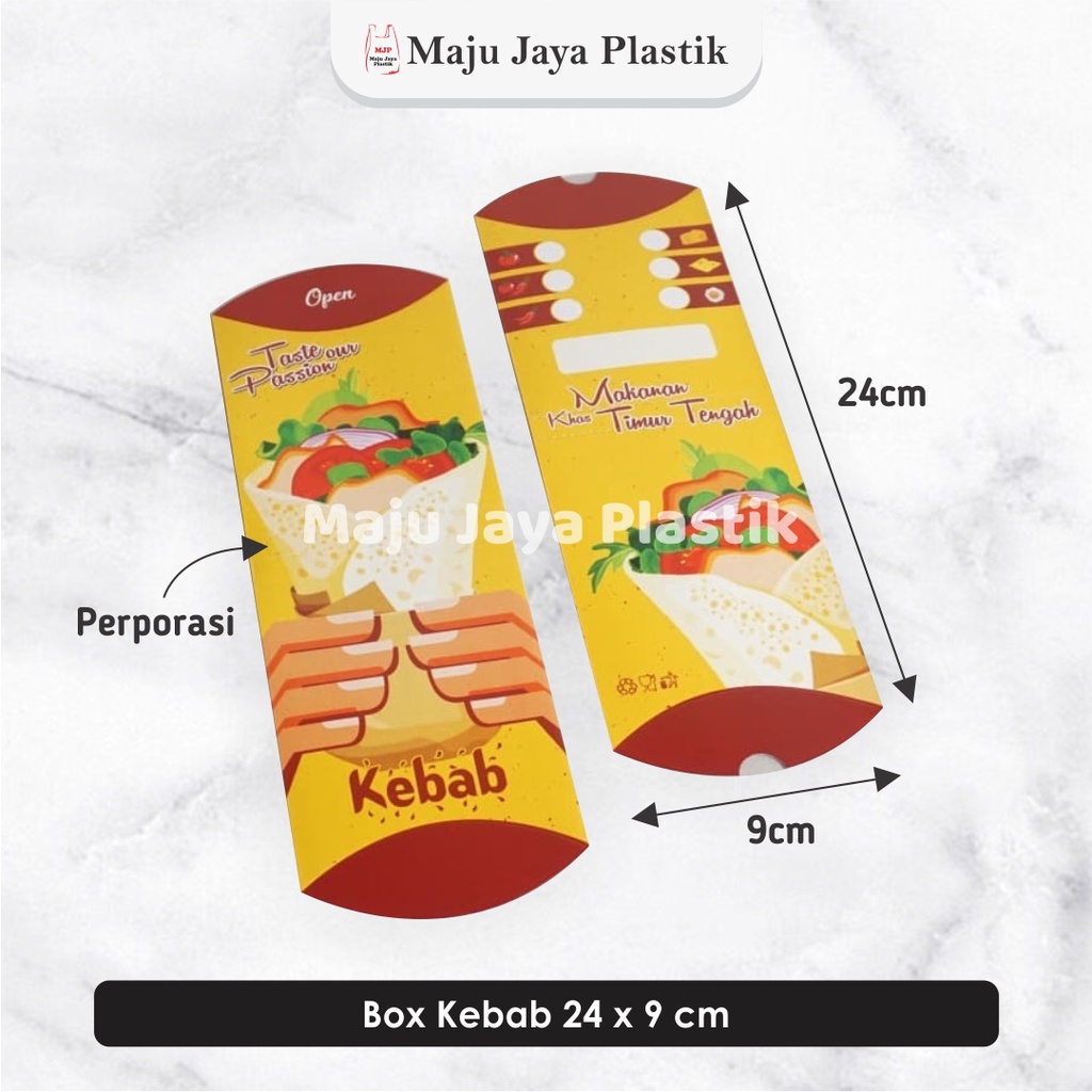 Kebab Bag/Wrap Kebab Box Kebab 24x9 Kebab Packaging Banana Kebab Box ...