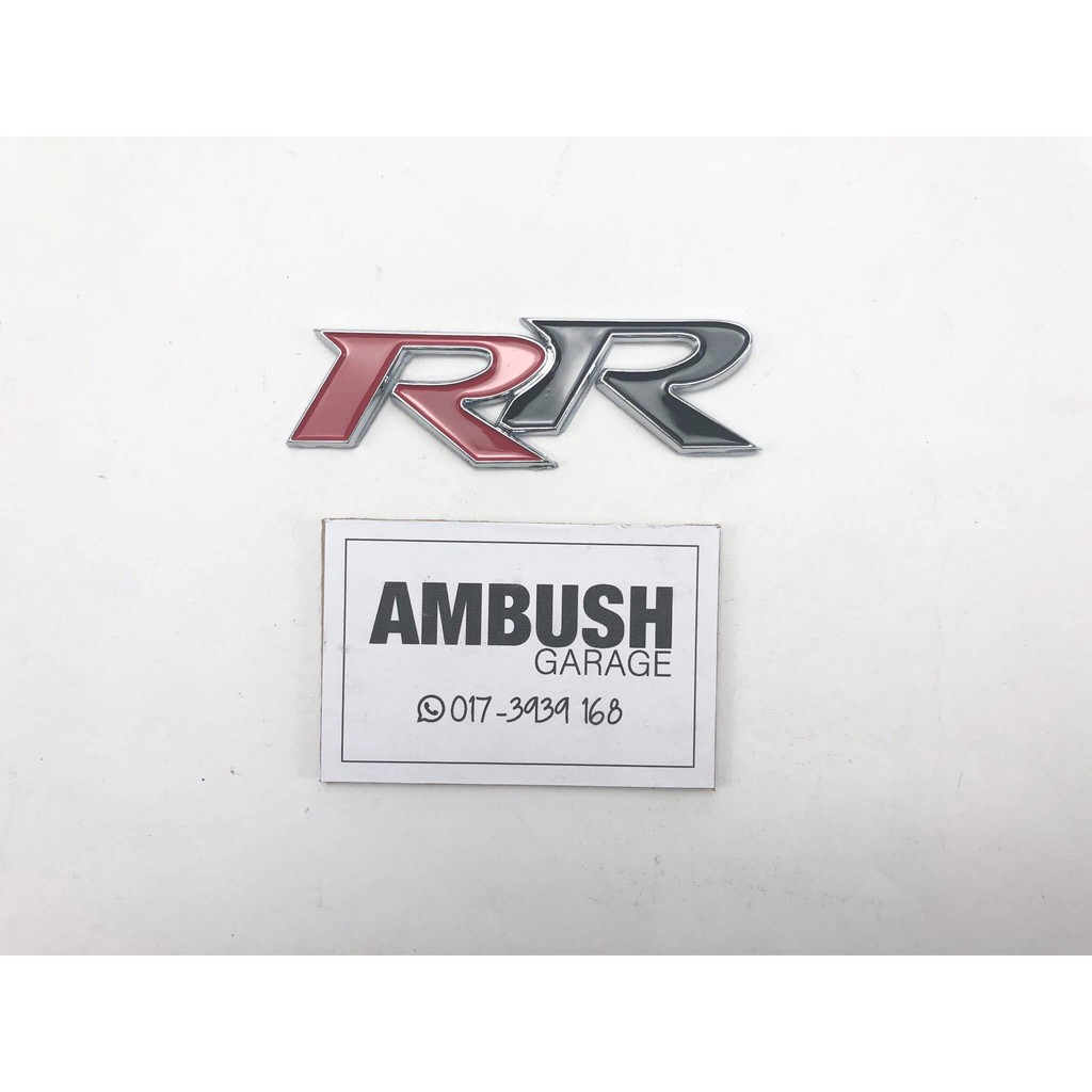 RR Emblem Logo Mugen RR Honda TypeR Type R VTEC Universal Honda Racing ...