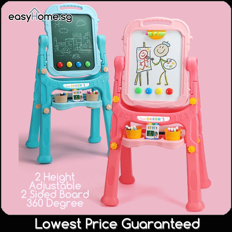 Easyhome.sg 2 in 1 Drawing Board / Kids Children Drawing Writing Chalk ...